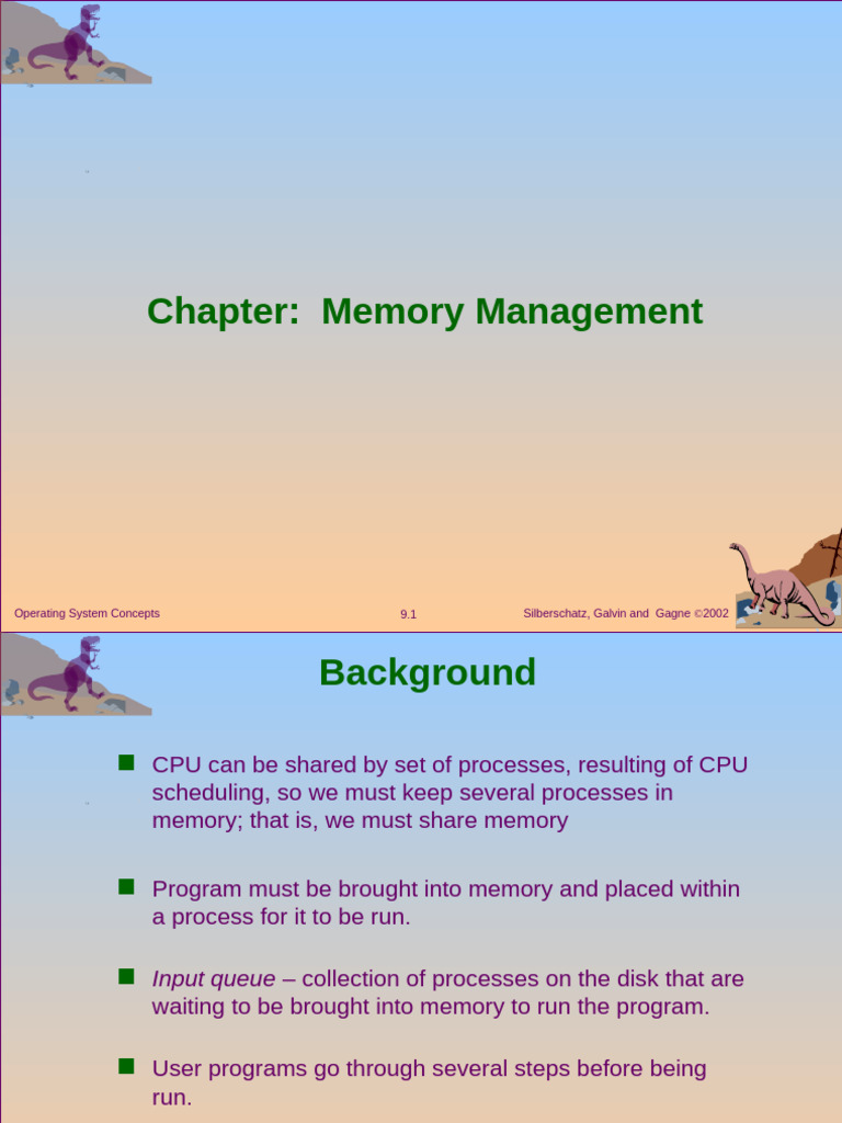 CH5 OS (Memory Management) Computer Science | PDF | Computer Architecture | System Software