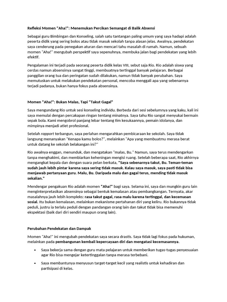 Refleksi Momen | PDF