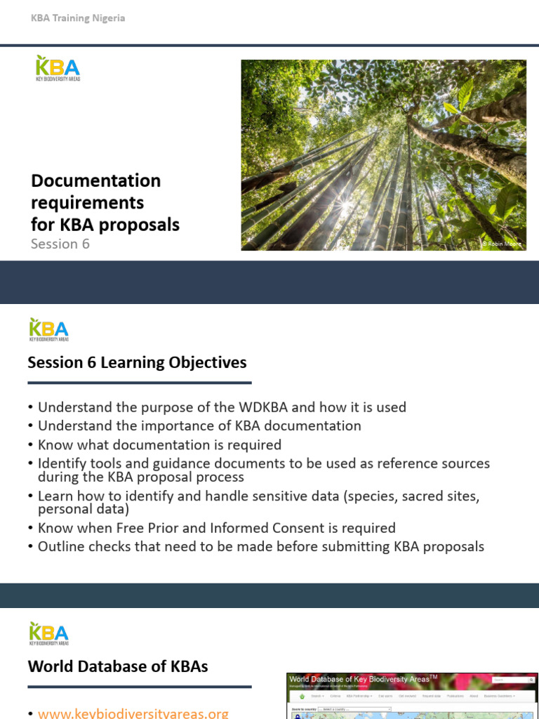 KBA Training Session 6 - Documentation standards | PDF | Databases