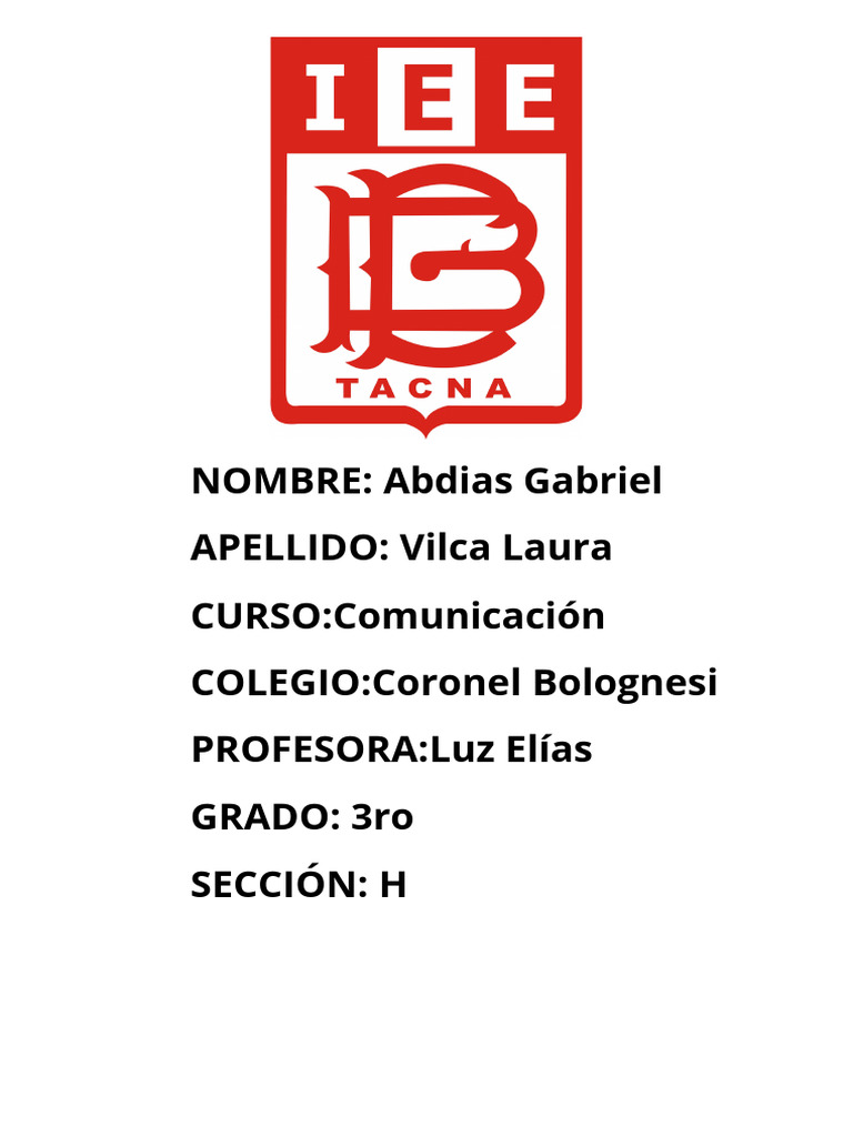 NOMBRE Abdias Gabriel | PDF