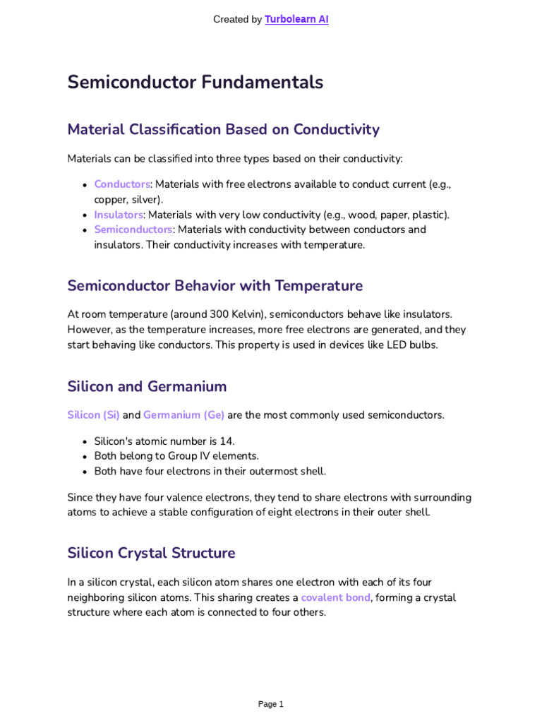 Semiconductor Fundamentals: Material Classification Based On ...