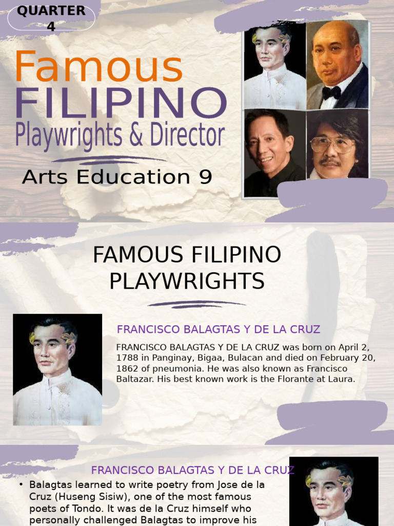 Notable Filipino Playwrights and Works | PDF | Philippines