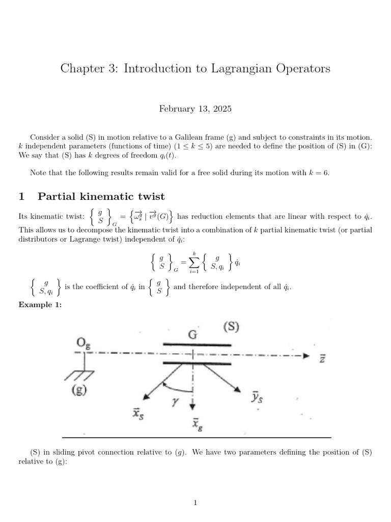 Chapter 3 Introduction To Lagrangian Operators | PDF | Mathematical Analysis | Mathematics