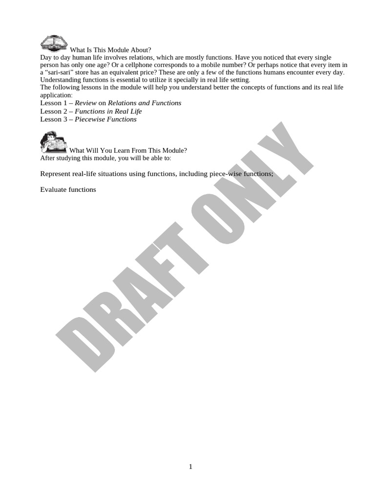 LR1 Functions in Real Life Situations | PDF | Function (Mathematics)