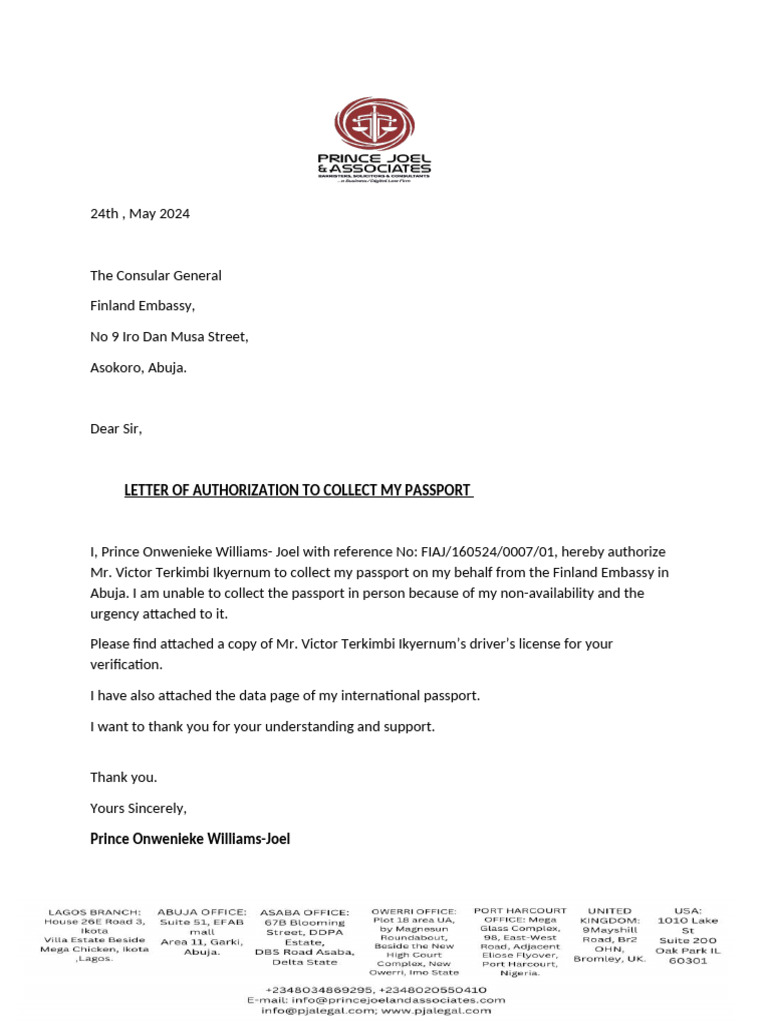 Pja Letter Head With New Address (1) (1) 2 | PDF