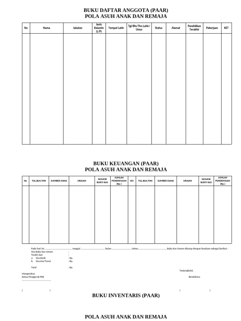Ketikan Tabel Paar | PDF