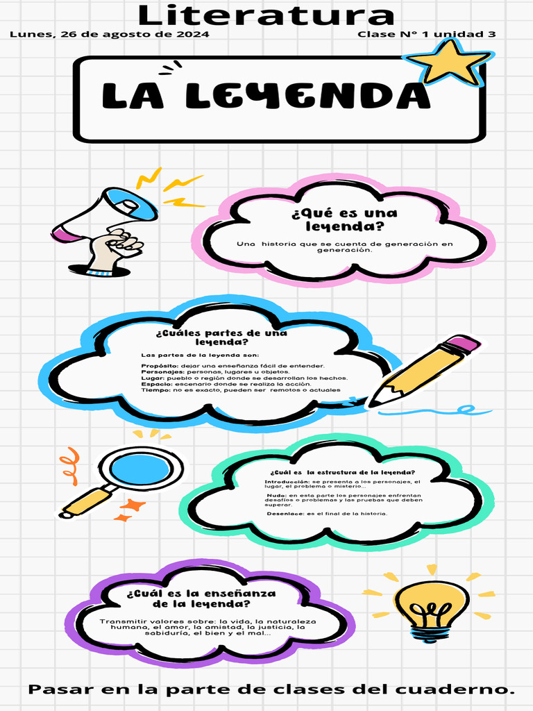 Clase #1 La Leyenda Unidad 3 | PDF