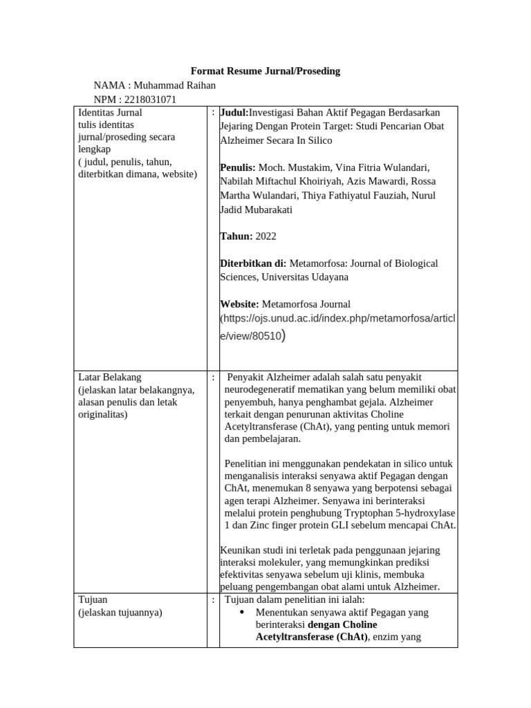 Format Review Jurnal Dan Prosiding 2019 | PDF