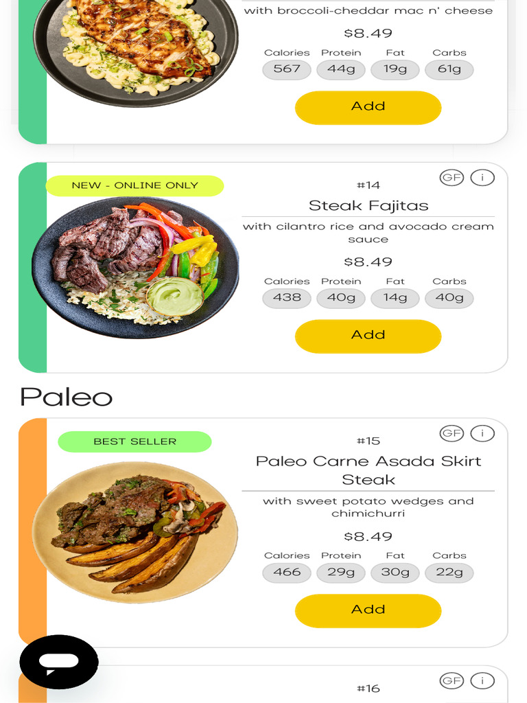 Fresh Food Delivery Menu in South Florida Check Our Weekly Menu | PDF