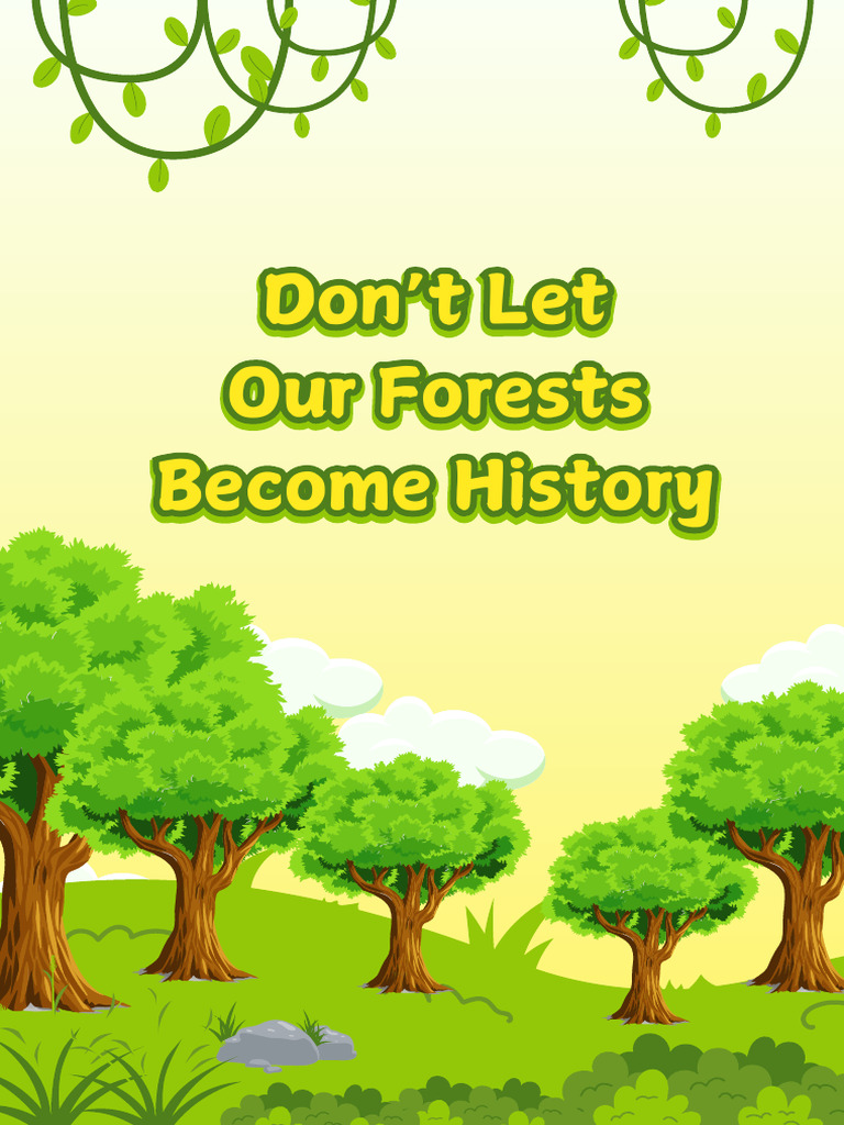 Green Forest Illustration Campaign Environment Poster | PDF