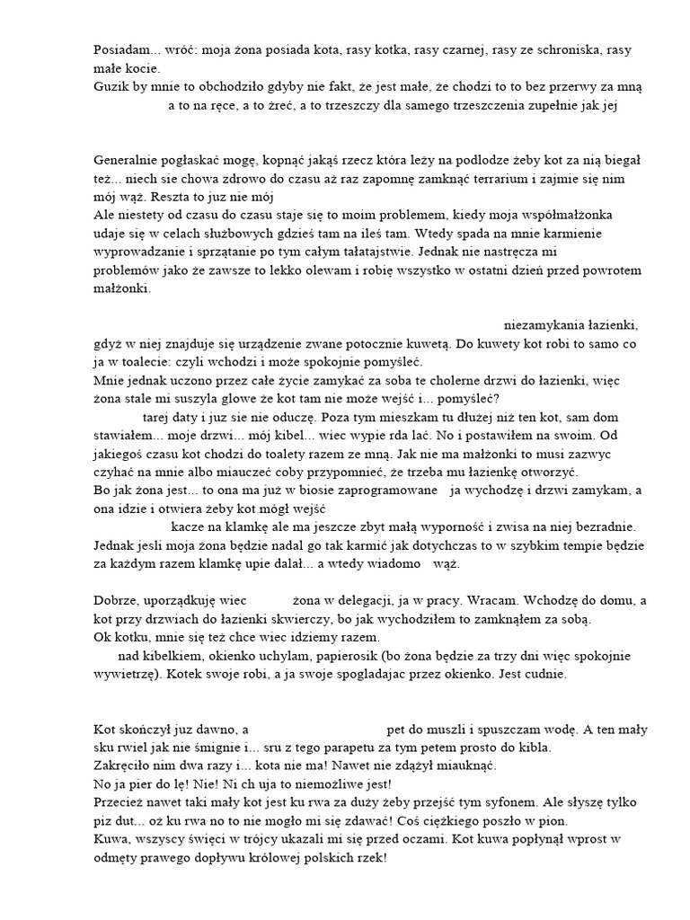 Kotki - Fun Tekst | PDF