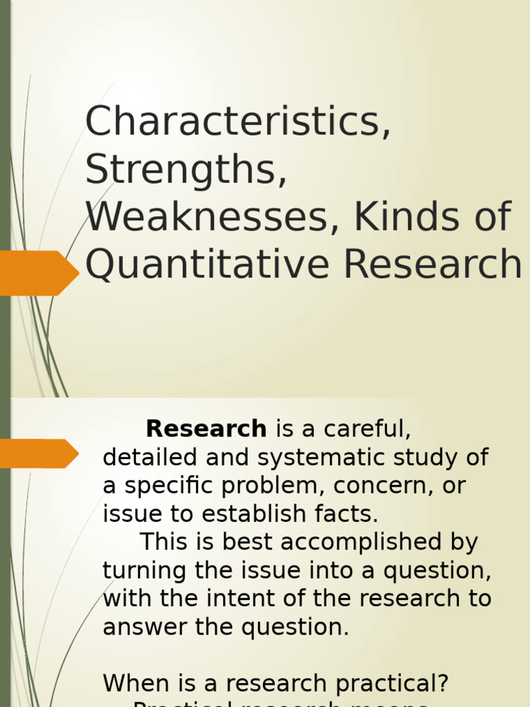 Lesson 1 Characteristics, Strengths, Weaknesses, Kinds of | PDF ...