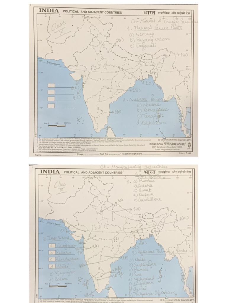 Class X Map Work | PDF