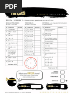Numeracy Ninjas Practice Worksheets | PDF | Arithmetic | Mathematics