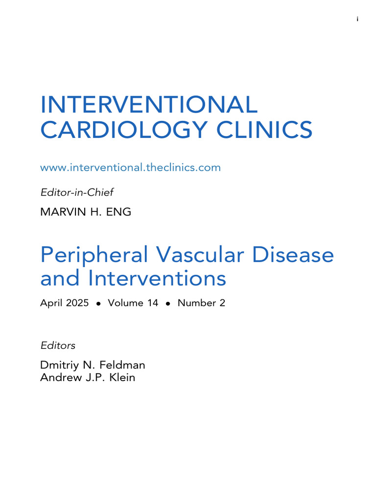 Interventional Cardiology Clinics Iccl | PDF