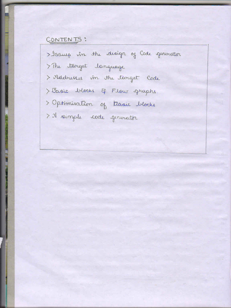 Unit 8 Code Generation | PDF