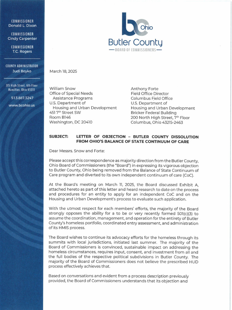 Letter of Objection | PDF