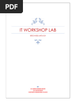 IT Workshop Lab Manual R22 | PDF | World Wide Web | Internet & Web