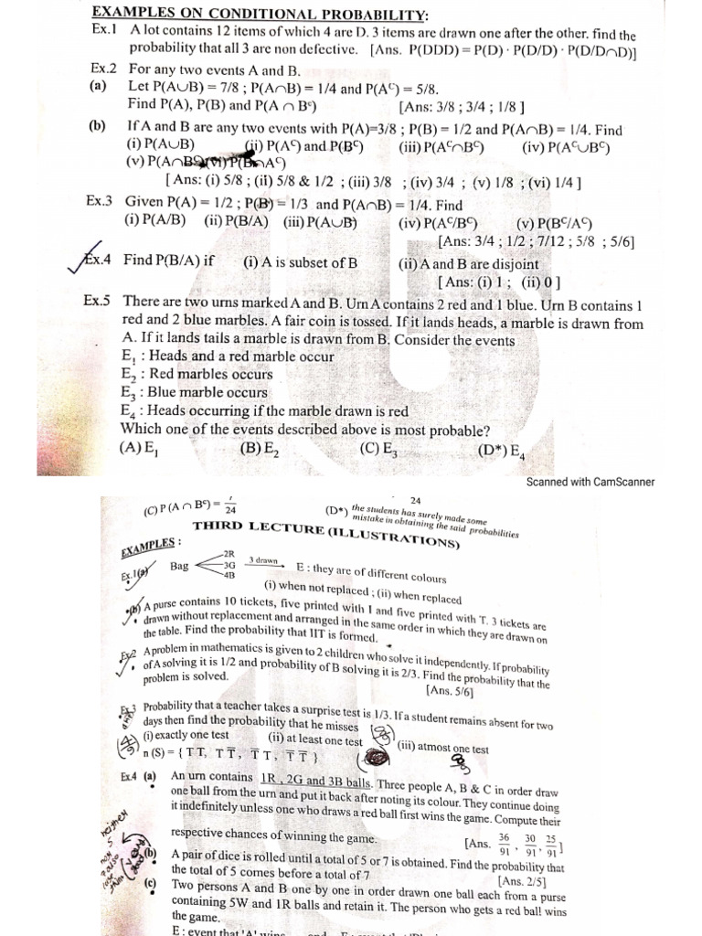 Probability Problems | PDF