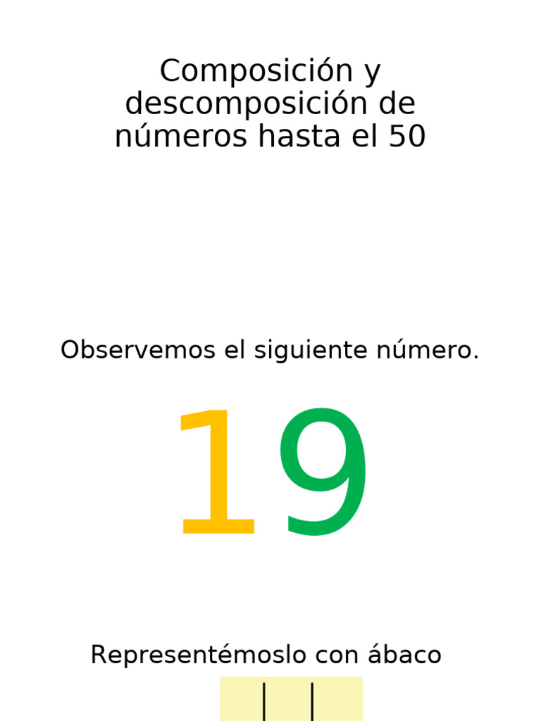 Composición y Descomposición de Números Hasta El 50 | PDF