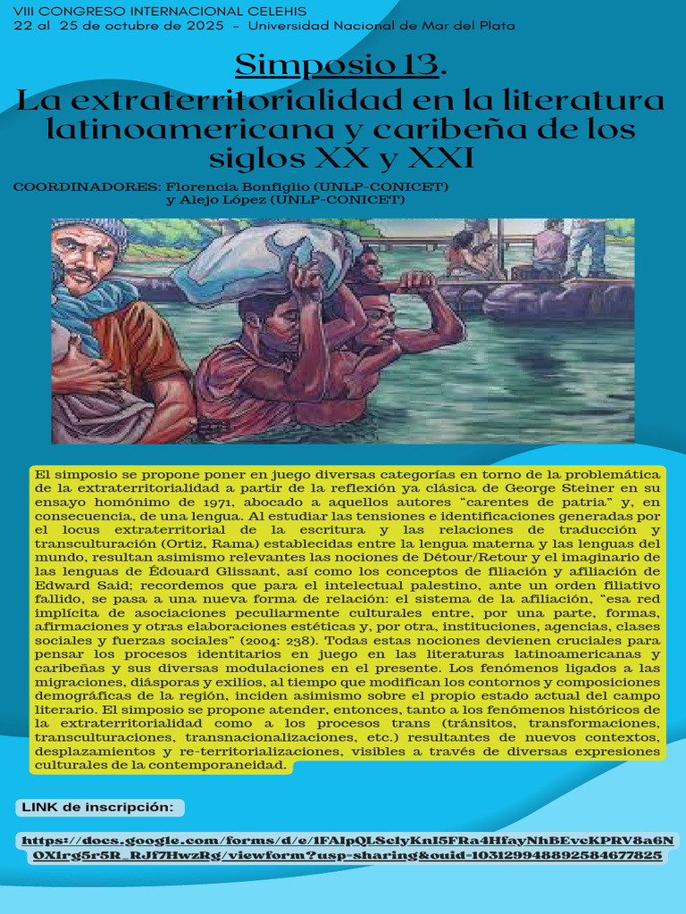 Flyer Simposio Extraterritorialidad CELEHIS 2025 | PDF