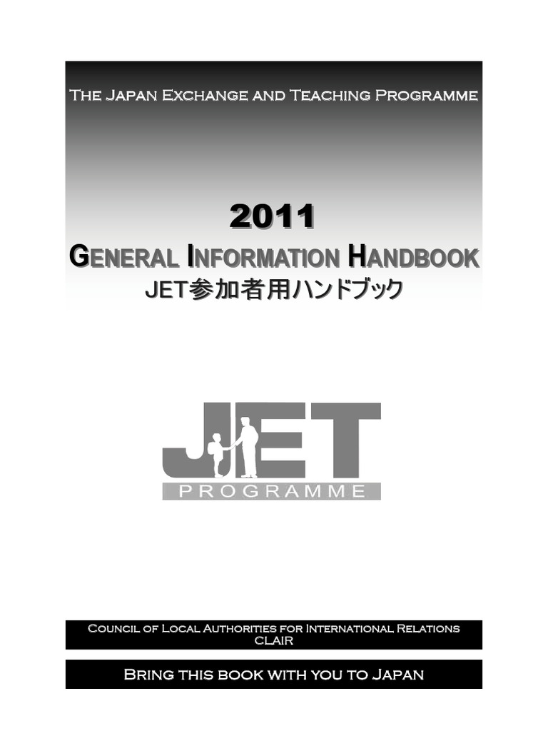 JET Programme General Information Handbook | PDF | Baggage | Travel Visa