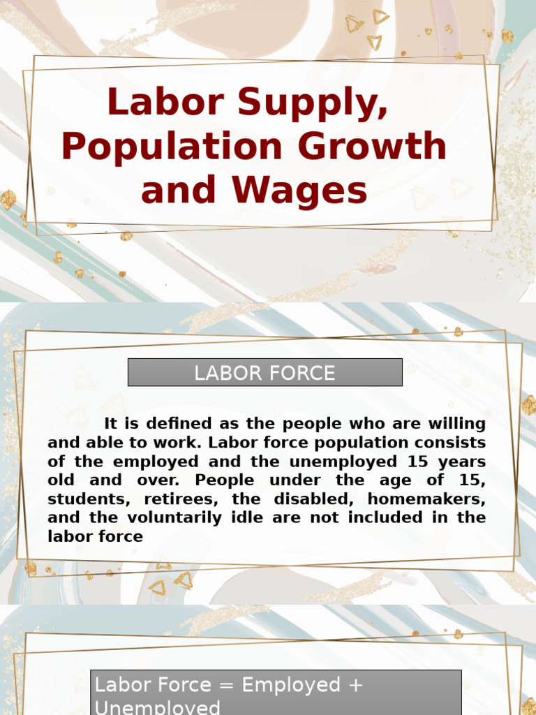 Applied Econ - Labor Force | PDF | Employment | Unemployment