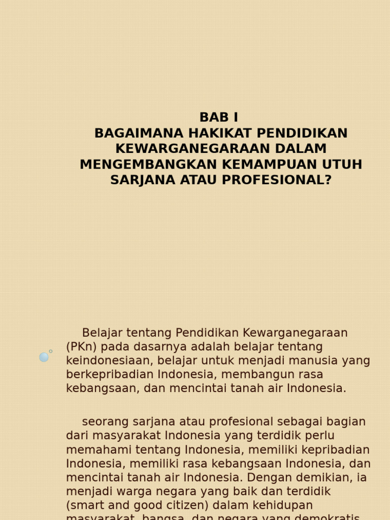 Bab 1 PPT PPKN Kelompok Baru | PDF