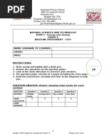 Grade 7 Maths Term 3 Project MEMO | PDF | Numbers | Mathematics