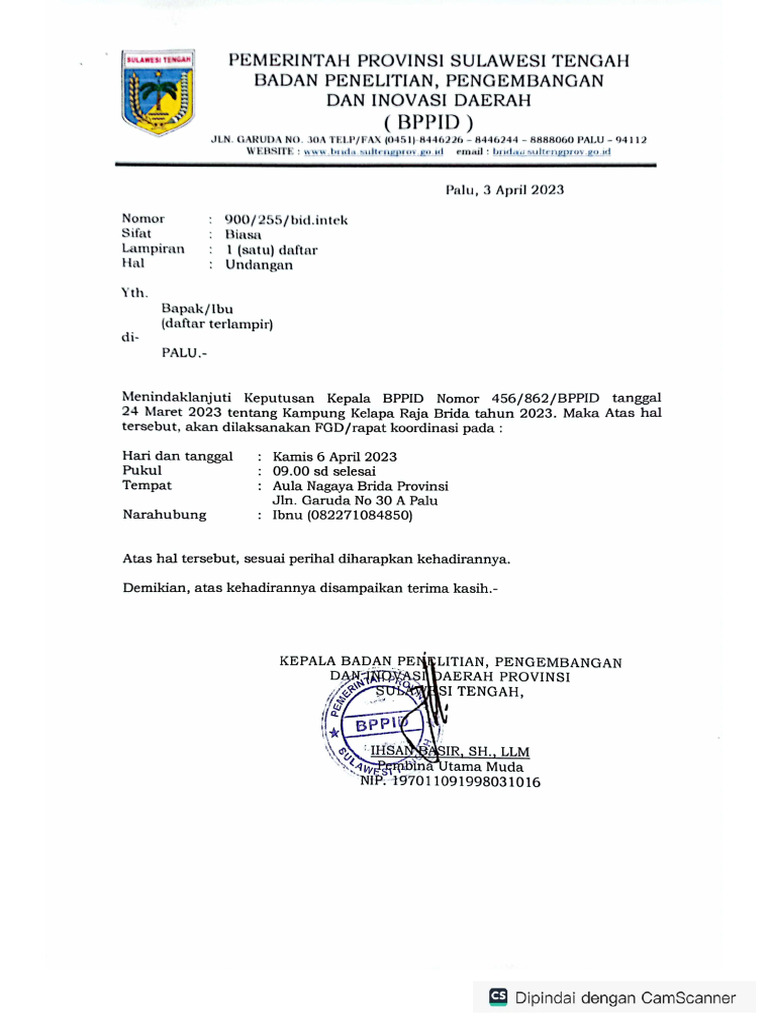 2023 Undangan FGD | PDF