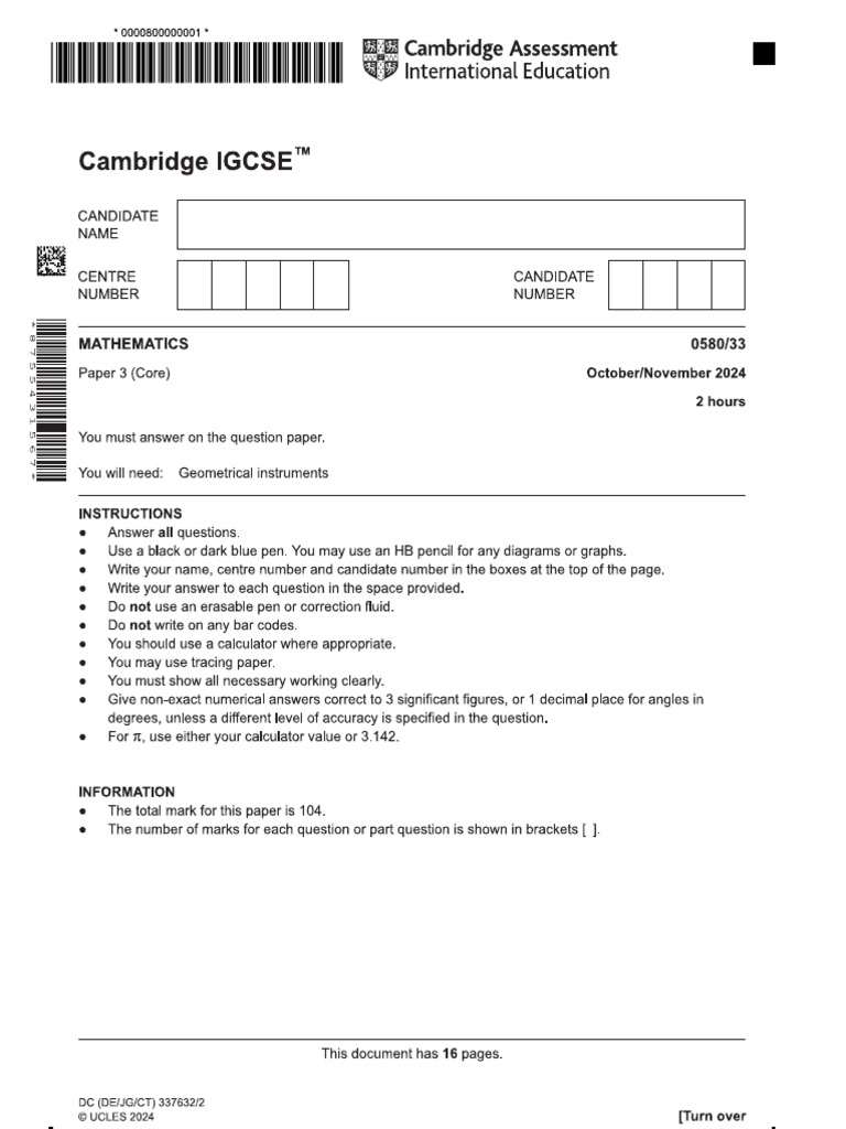 Cambridges Paper | PDF