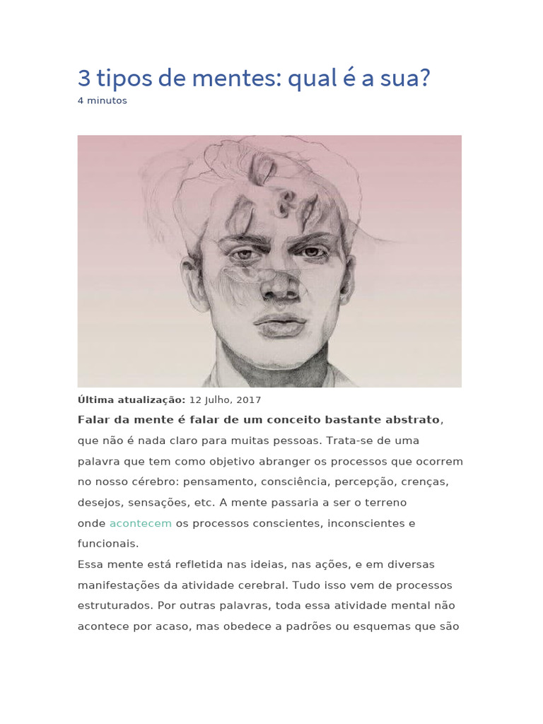 Tipos de Mentes e Suas Características | PDF | Mente | Pensamento