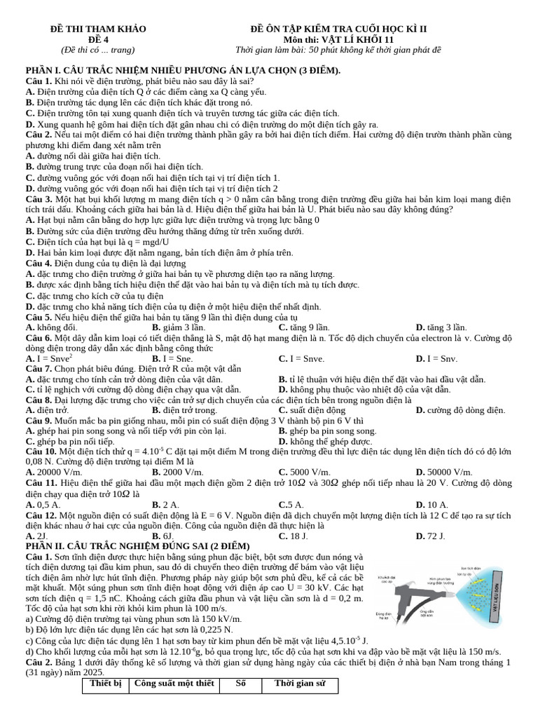 VL11 - CK2 - Đề 4 | PDF