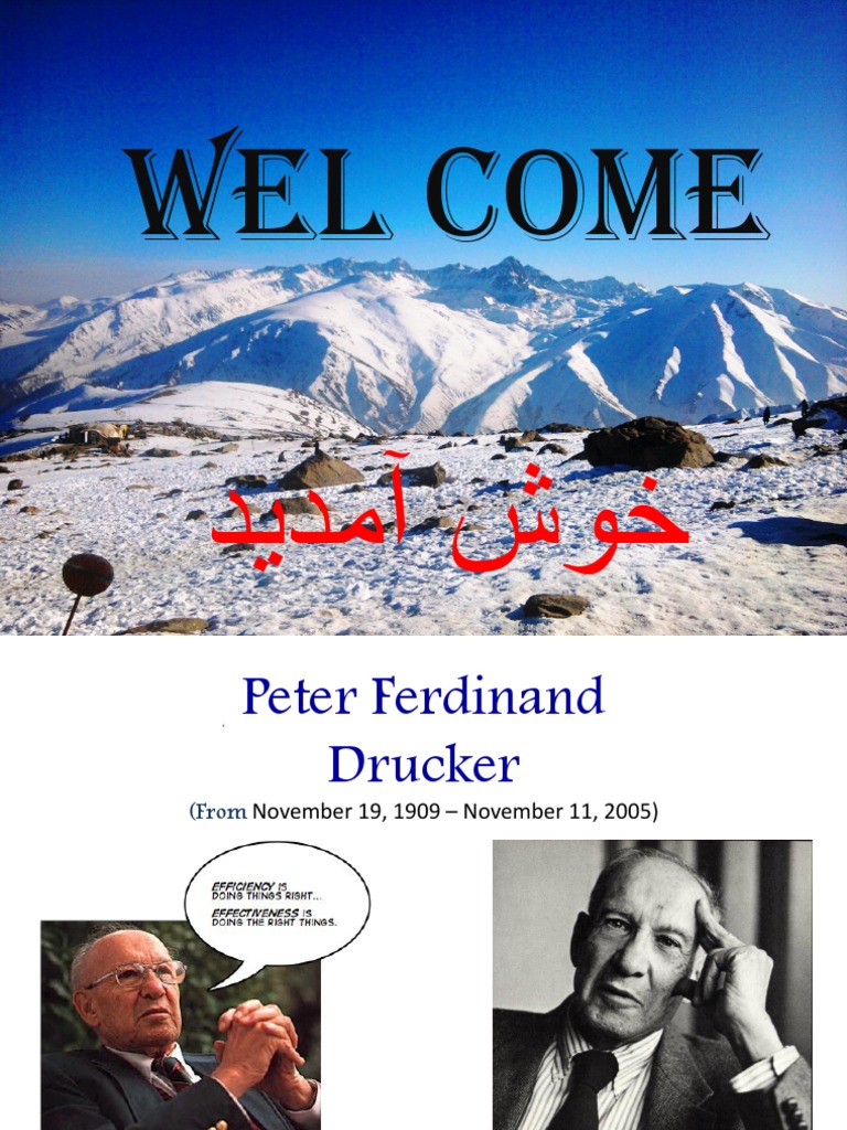 Peter Drucker: Father of Management | PDF | Business | Economies