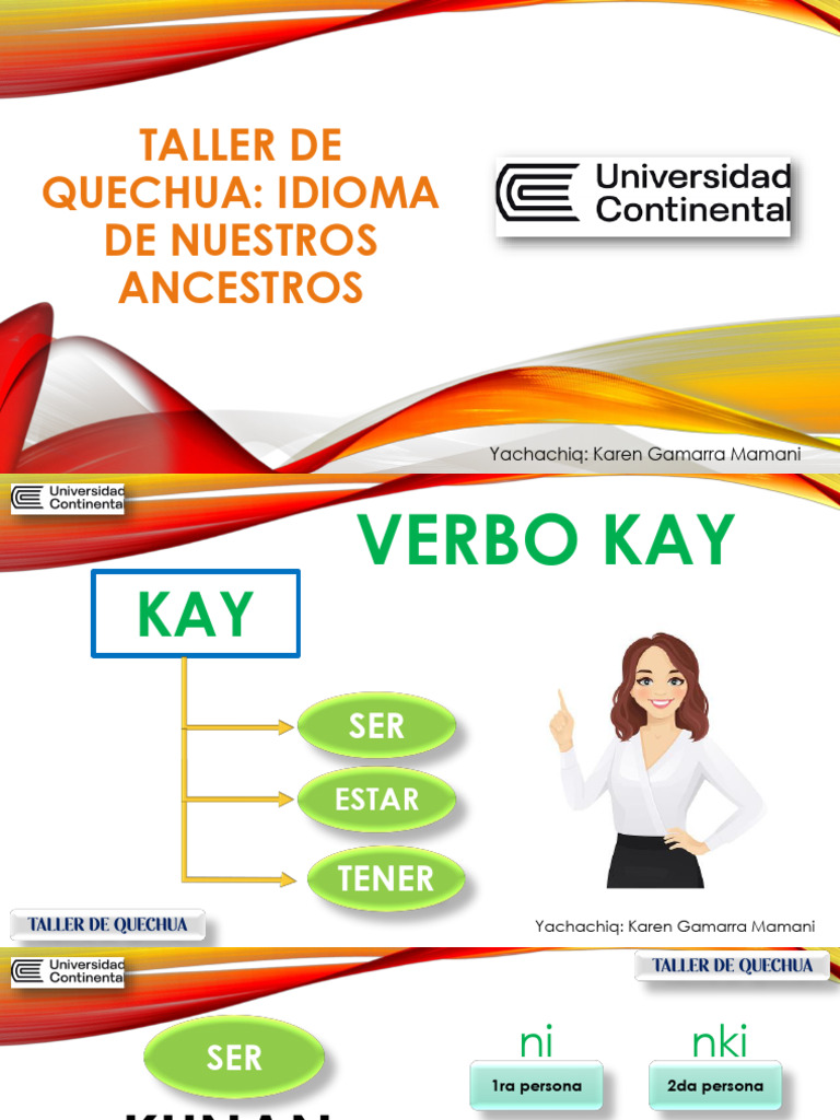 Sesión 7 Verbo Kay y Sufijos Complementarios | PDF | Plural | Relaciones sintácticas