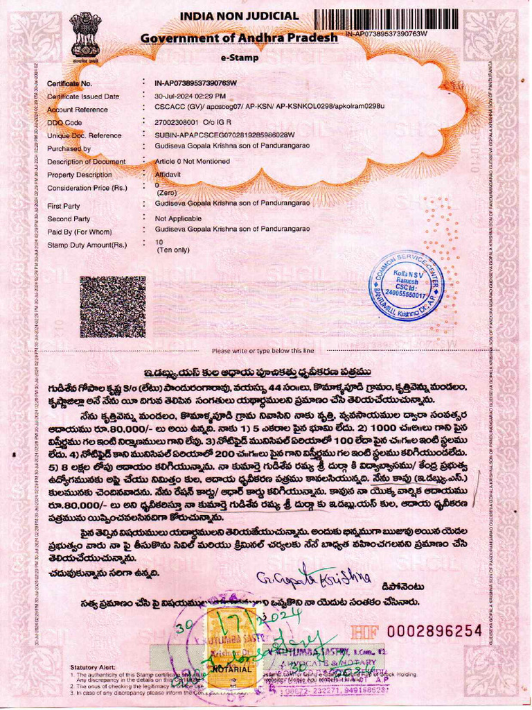 Ews Affidavit | PDF
