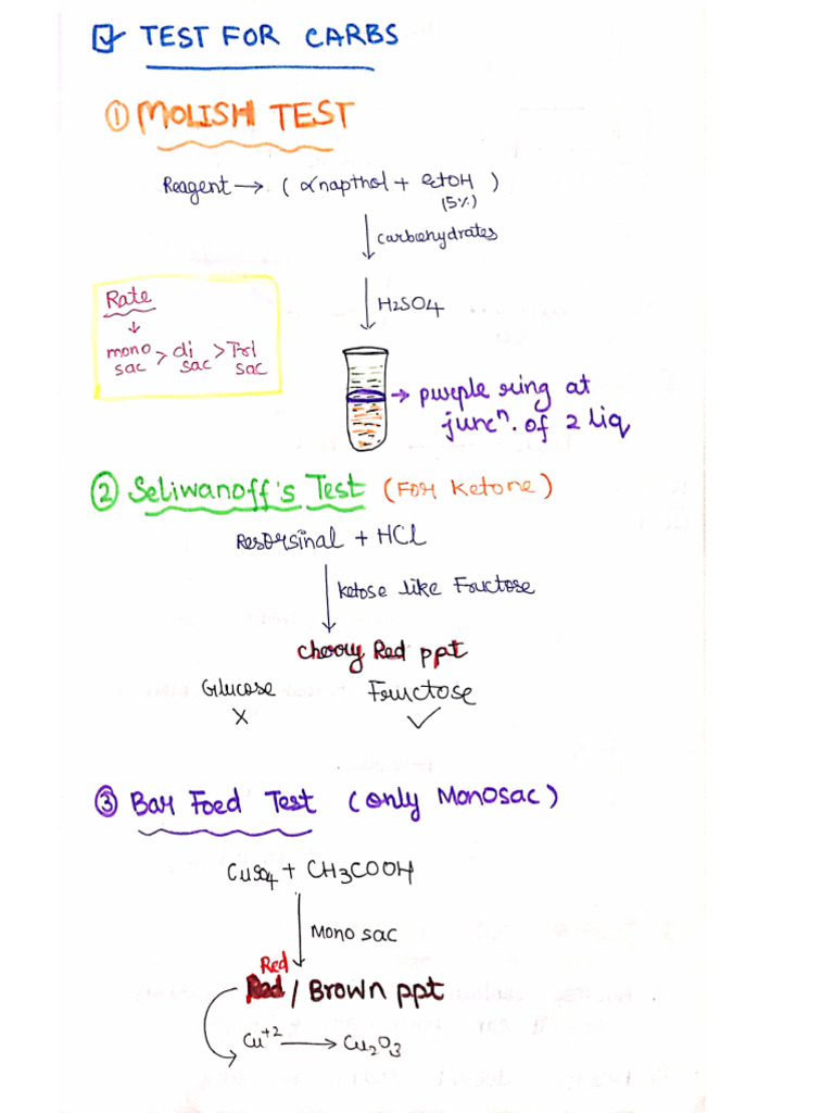 Tests or Carbohydrate | PDF