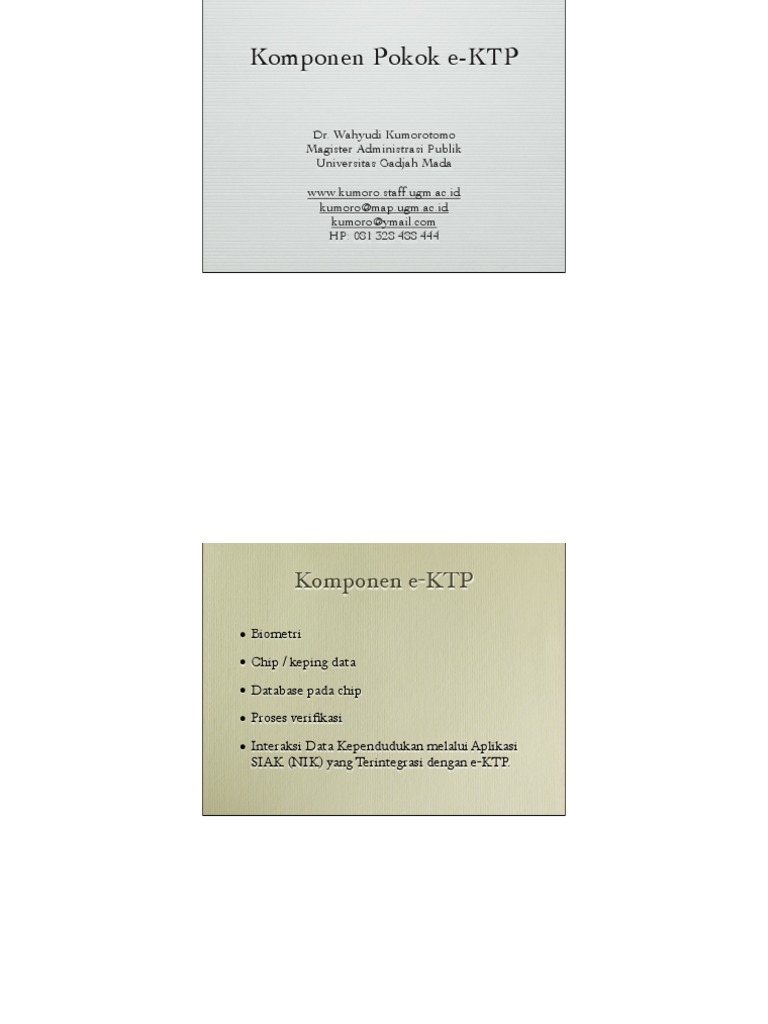 Database e KTP | PDF