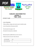 Mathematics STD 4 | PDF | Mathematics | Arithmetic