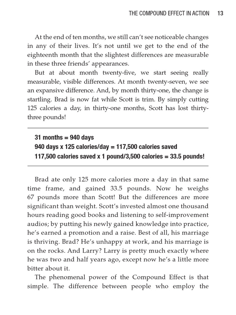 The Compound Effect in Action | PDF