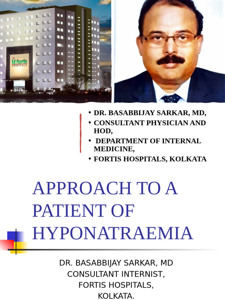Management of Hyponatraemia Ezapicon | PDF | Clinical Medicine ...