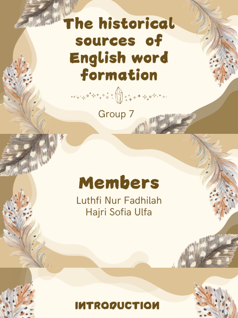 English Word Formation History | PDF | English Language | Morphology ...
