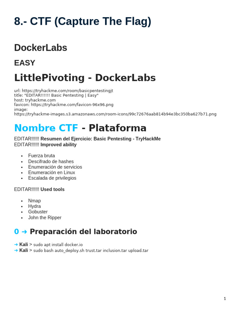 08 CTF (Capture The Flag) | PDF | Servidor proxy | Red privada virtual