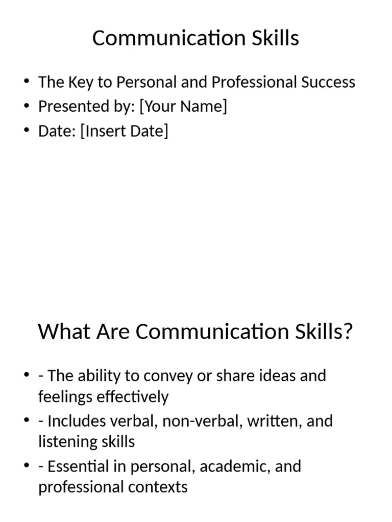 Enhancing Communication Skills for Success | PDF