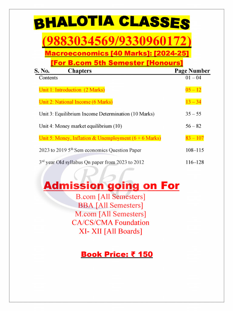 5sem Eco Suggn (Bhalotia) (9883034569) | PDF