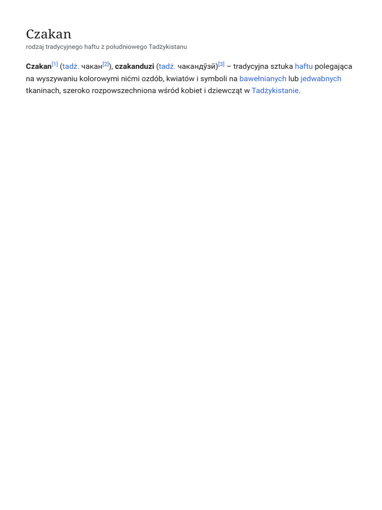 Czakan - Wikipedia, Wolna Encyklopedia | PDF