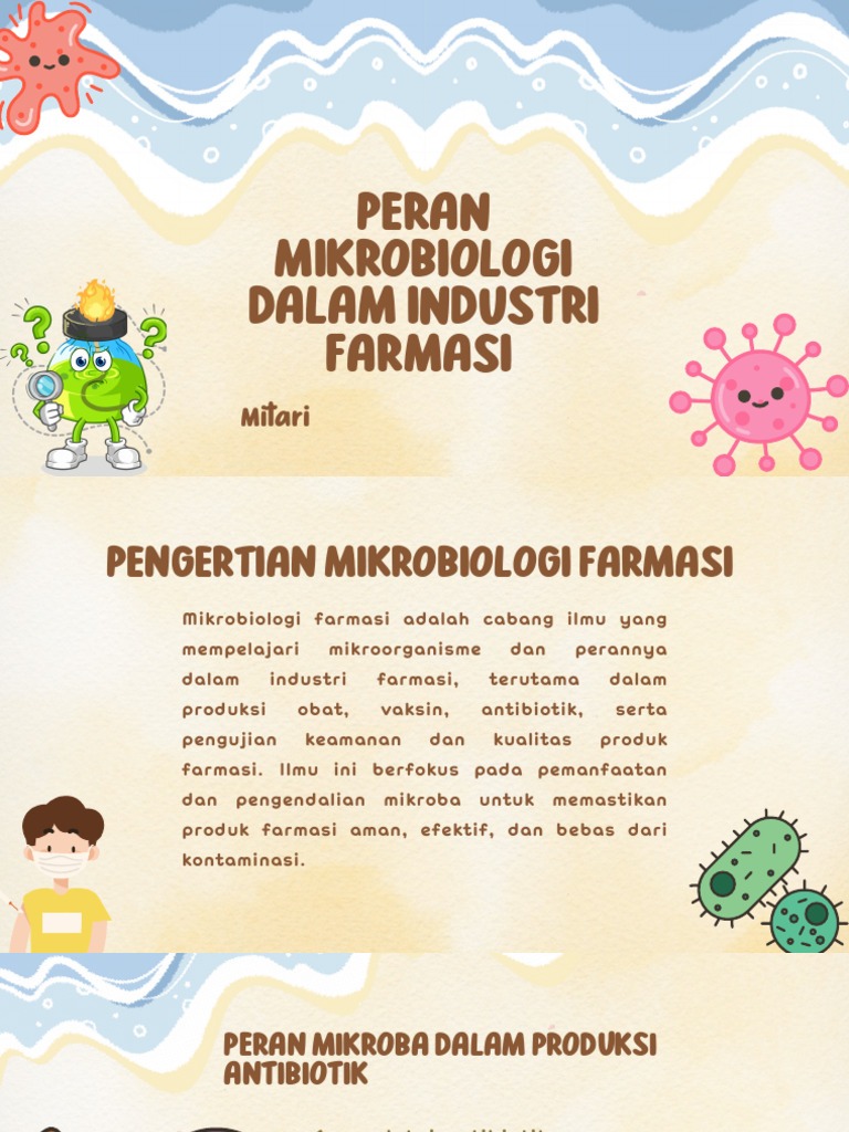 Peran Mikrobiologi Dalam Industri Farmasi | PDF