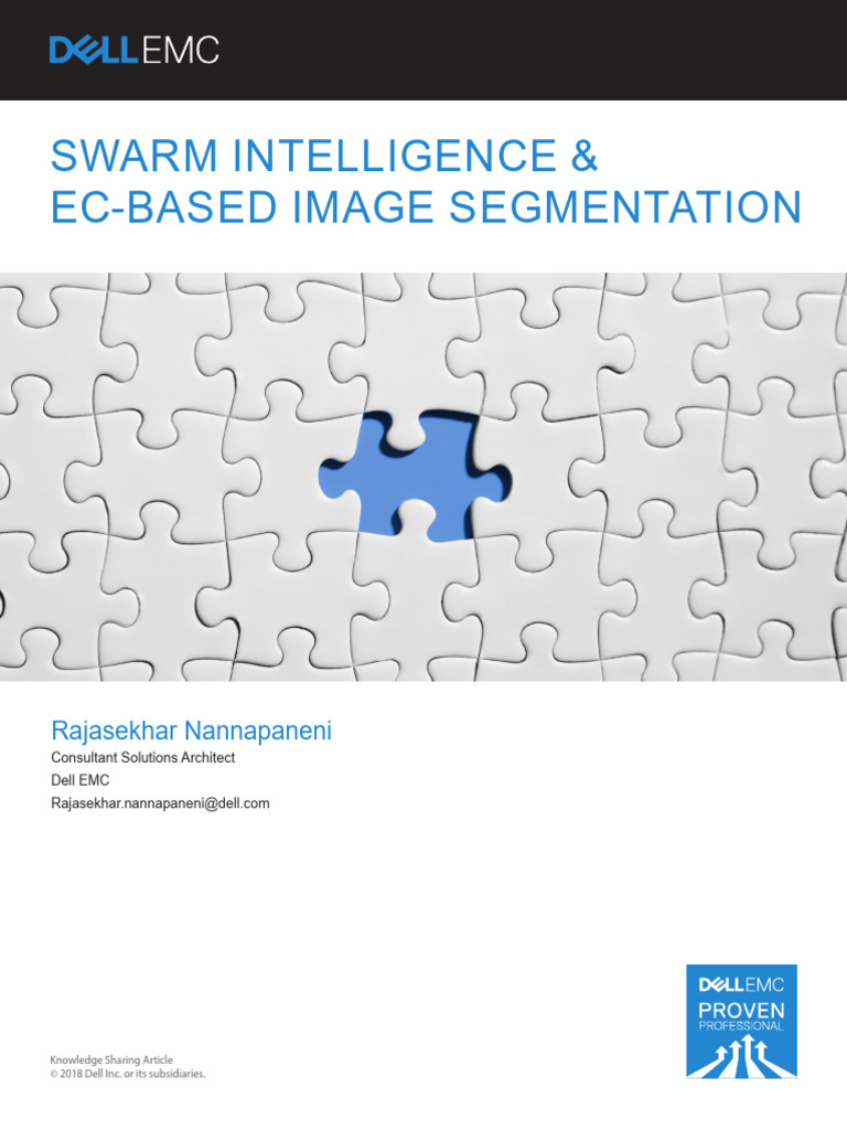 2018KS Nannapaneni-Swarm Intelligence & EC-based Image Segmentation | PDF | Genetic Algorithm ...