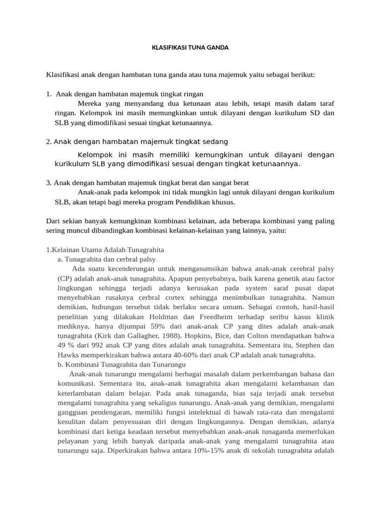 Klasifikasi Tuna Ganda | PDF