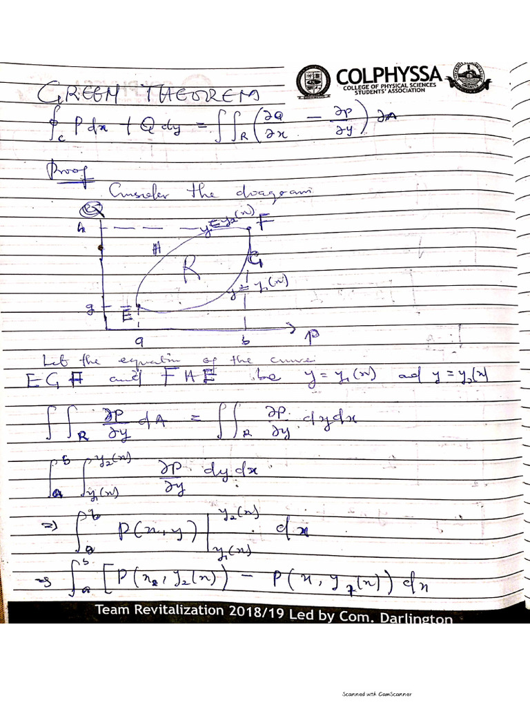 Green's Theorem | PDF